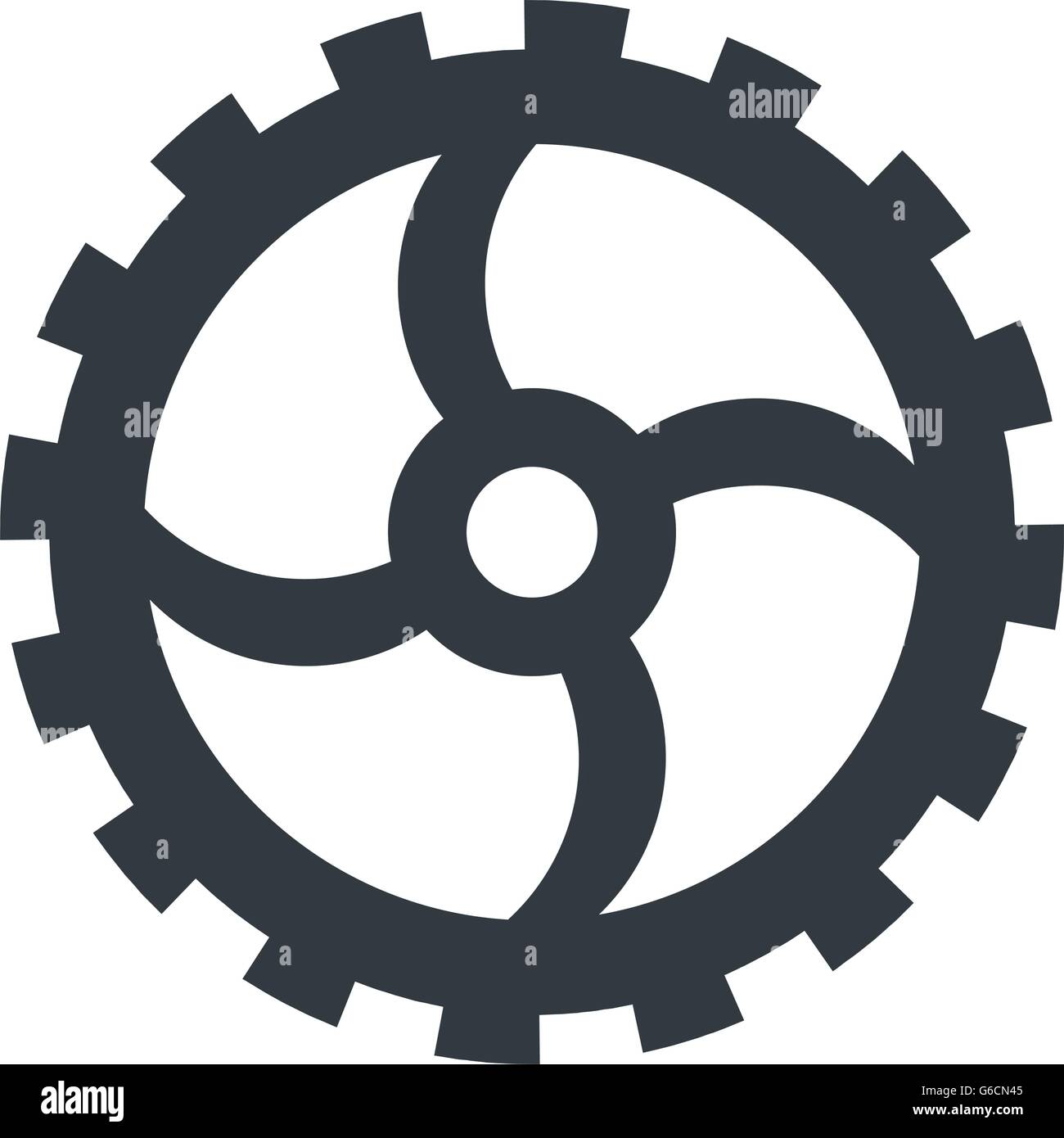 single gear icon Stock Vector Image & Art - Alamy
