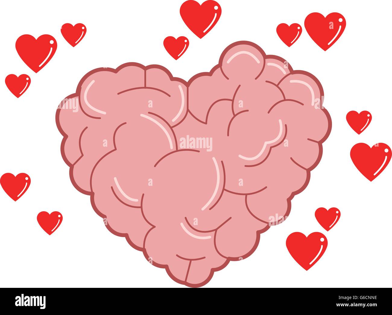 Brain shaped Stock Vector Images - Alamy