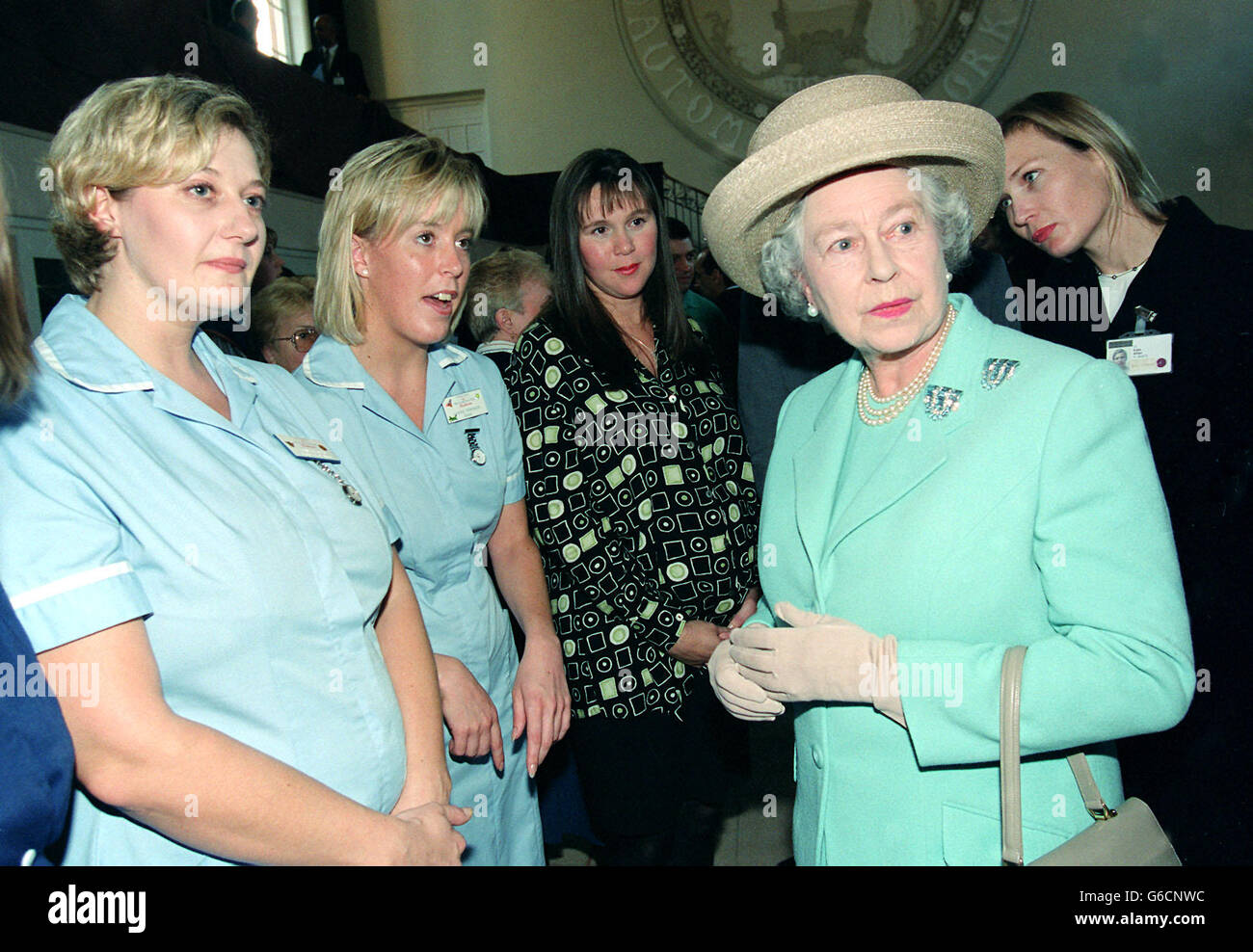 HM Queen Elizabeth II meets emergency workers Stock Photo - Alamy