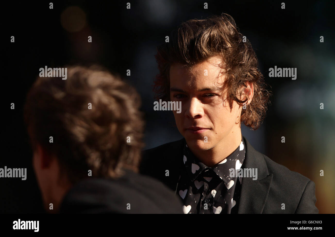Harry Styles of One Direction attending the World Premiere of One ...