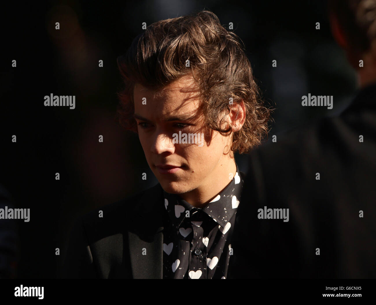 Harry Styles of One Direction attending the World Premiere of One ...