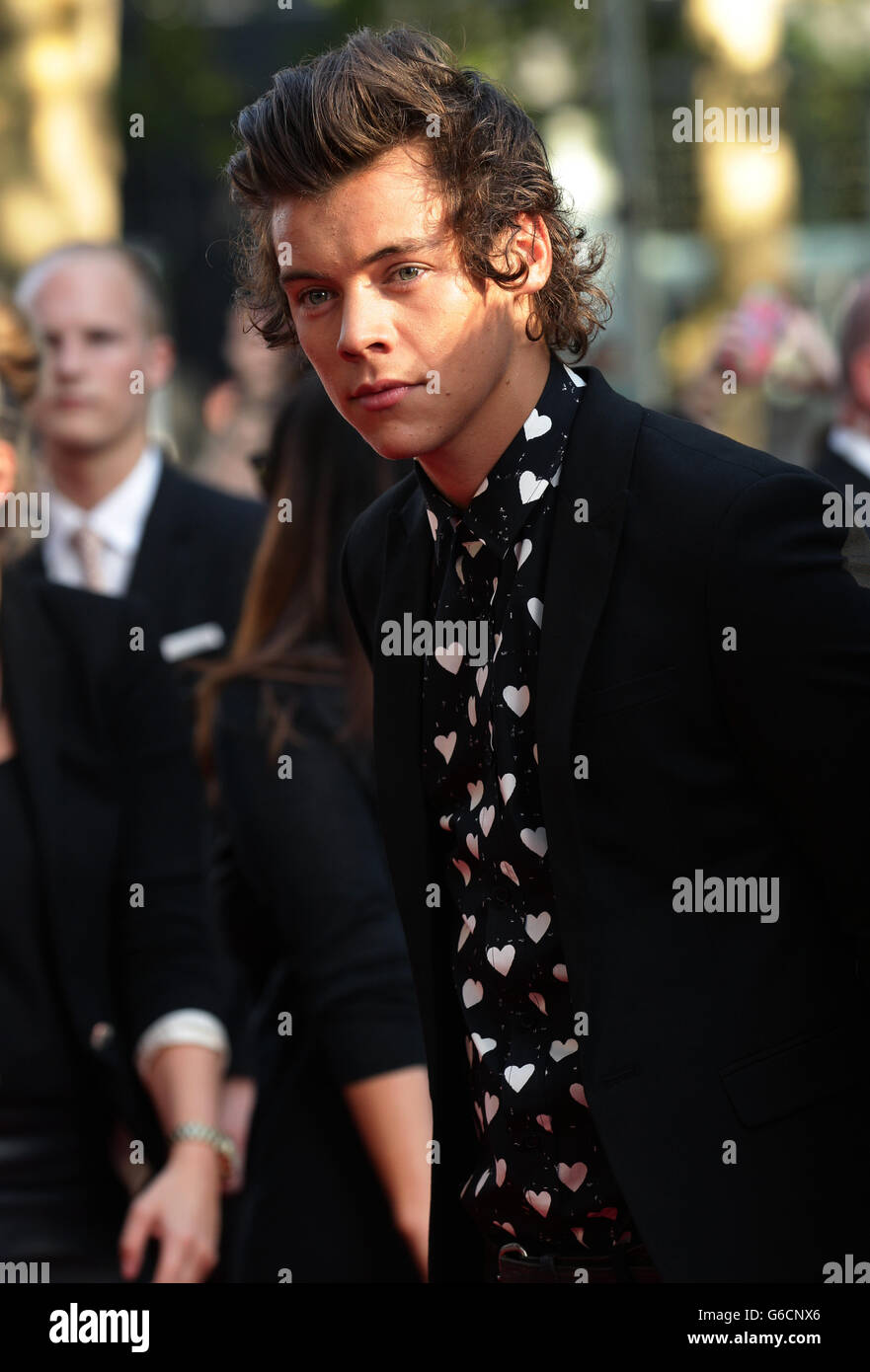 Harry Styles of One Direction attending the World Premiere of One ...