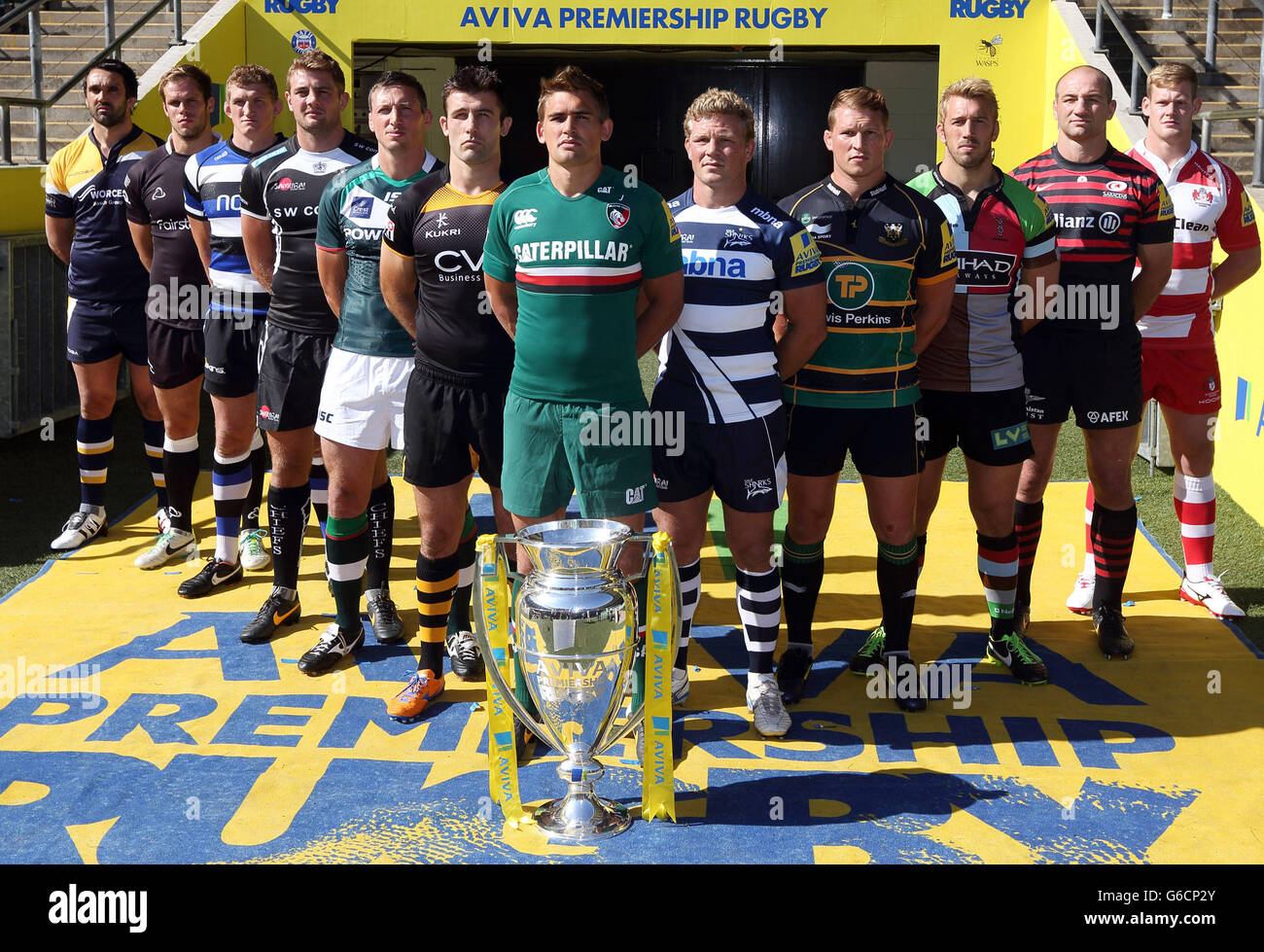 Rugby Union - Aviva Premiership Launch - Twickenham Stadium Stock Photo ...