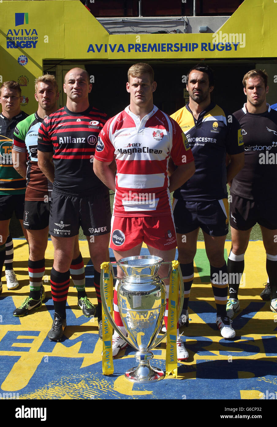 Rugby Union - Aviva Premiership Launch - Twickenham Stadium Stock Photo ...