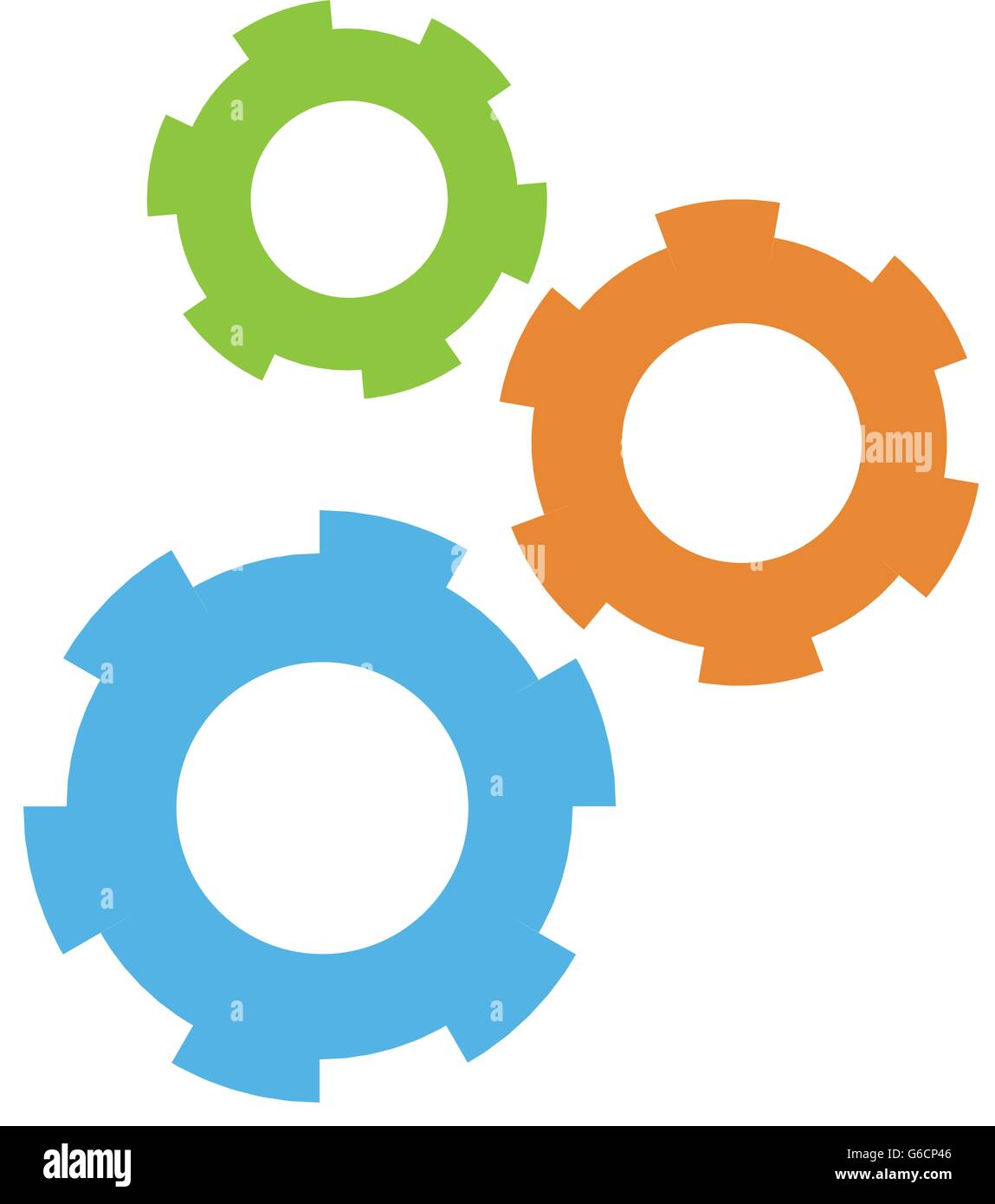 three gears icon Stock Vector Image & Art - Alamy