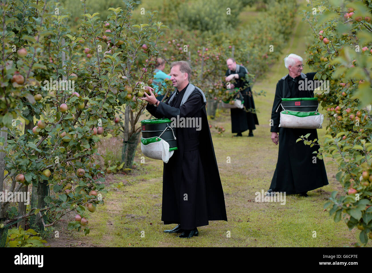 Ampleforth Abbey harvest Stock Photo - Alamy