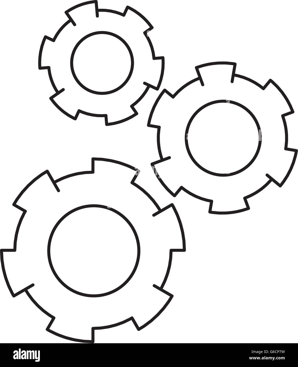 three gears icon Stock Vector Image & Art - Alamy