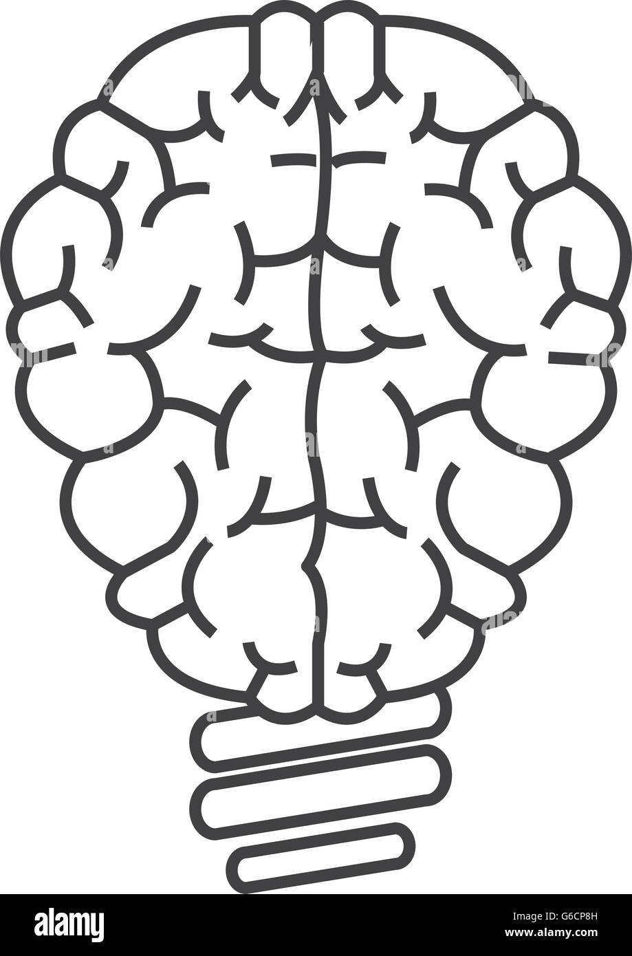 brain lightbulb icon Stock Vector Image & Art - Alamy