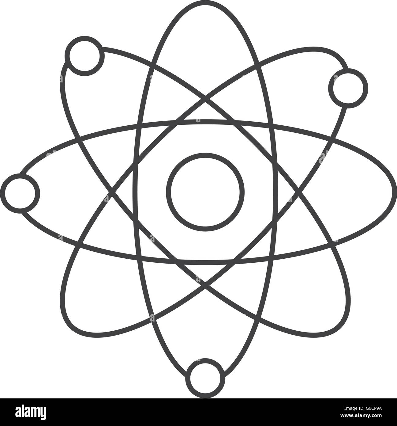 simple atom icon Stock Vector Image & Art - Alamy