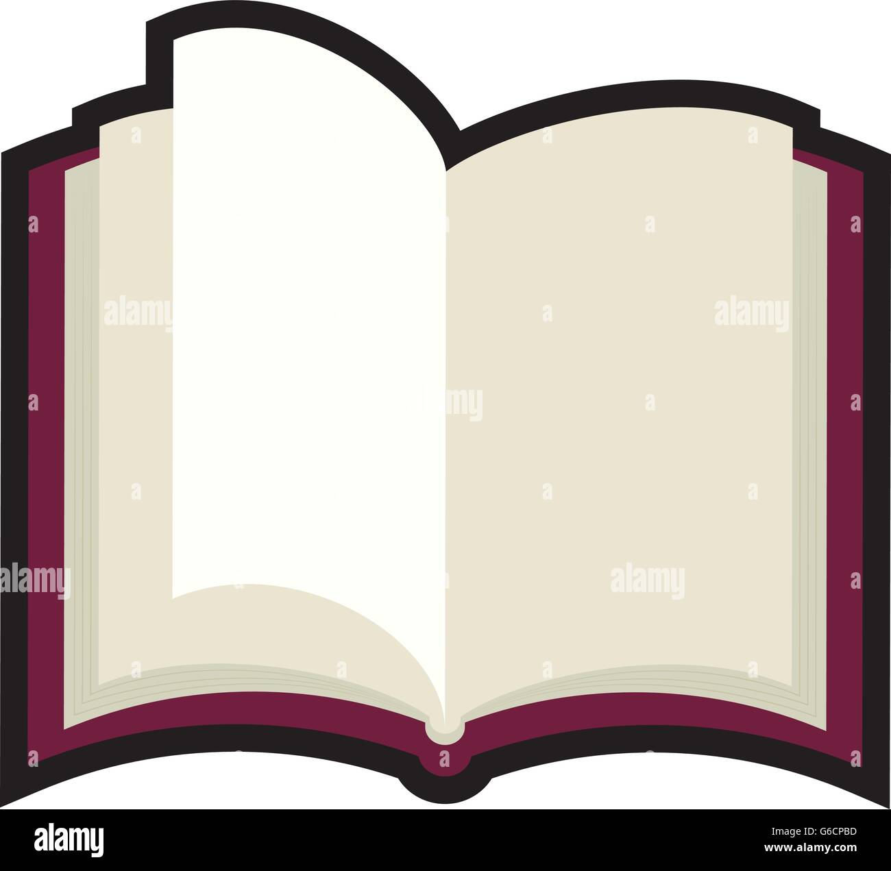 Book icon. Reading instrument design. vector graphic Stock Vector Image ...