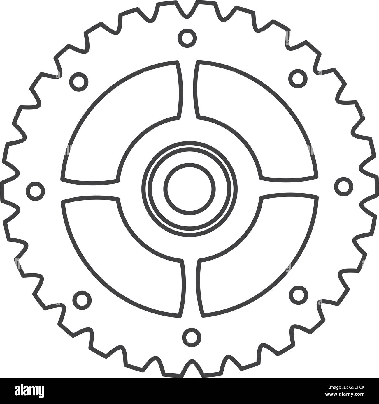 single gear icon Stock Vector Image & Art - Alamy