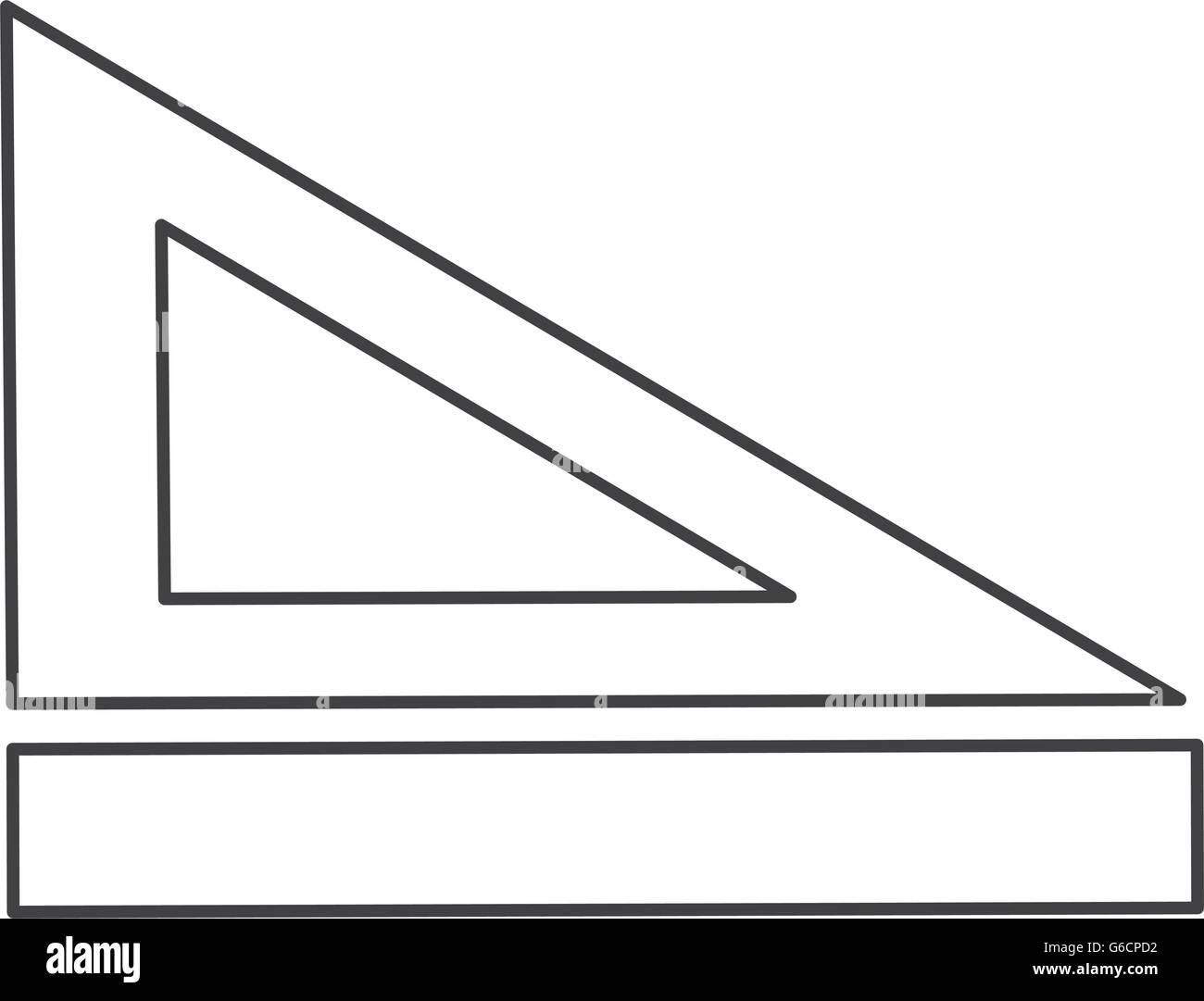 ruler and set square icon Stock Vector Image & Art - Alamy