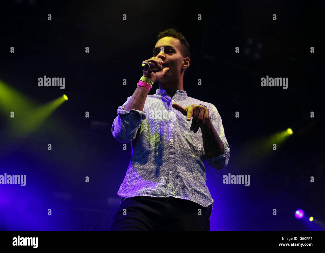 Harley Alexander-Sule of Rizzle Kicks performs at the Big Feastival ...