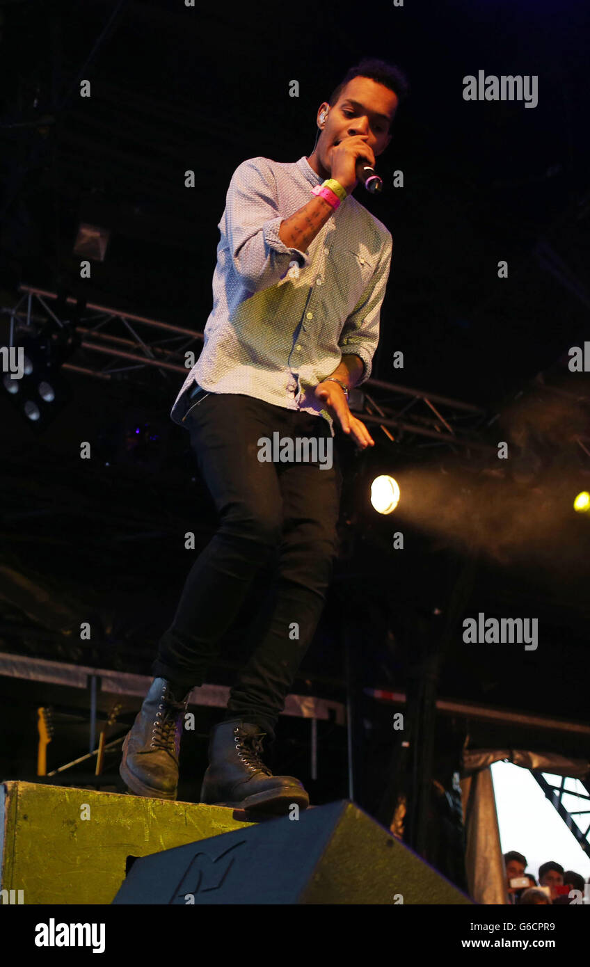 Harley Alexander-Sule of Rizzle Kicks performs at the Big Feastival ...