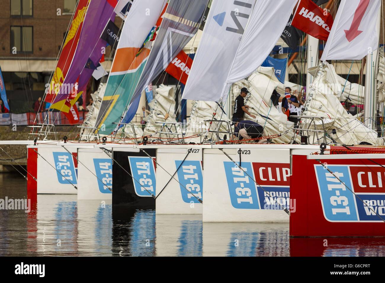 Sailing - Clipper Round the World Race - Start - London Stock Photo - Alamy