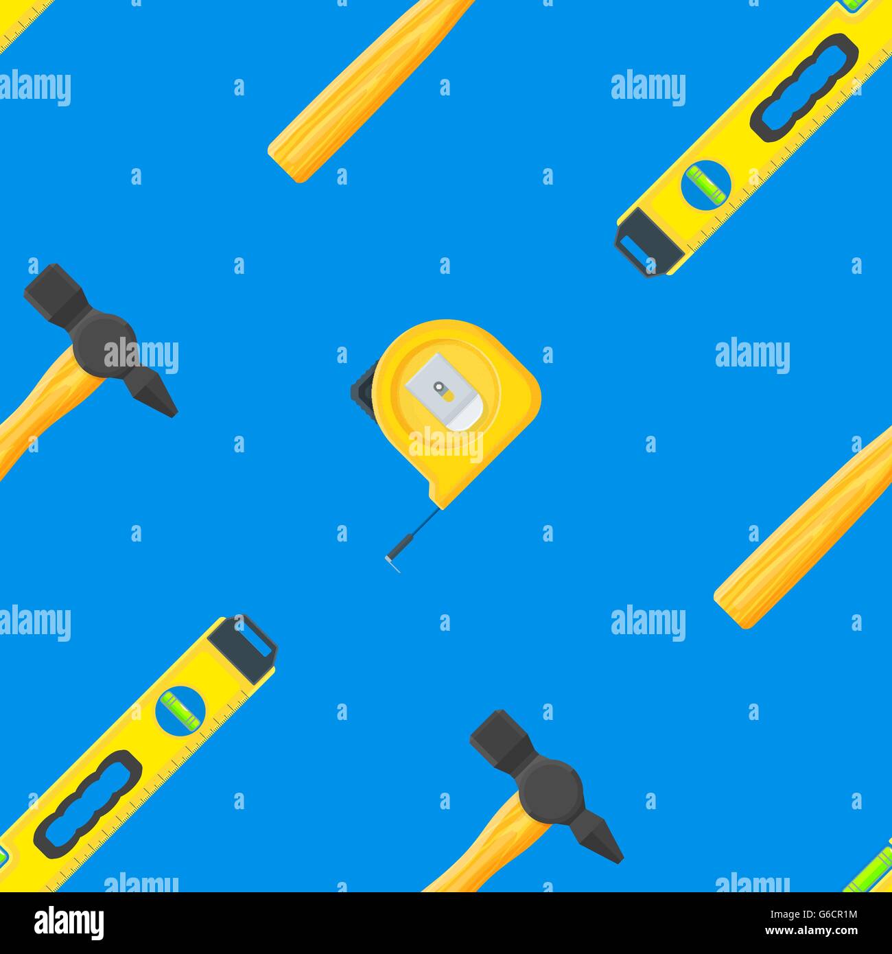 vector colored flat design house remodel instruments tools measuring ...