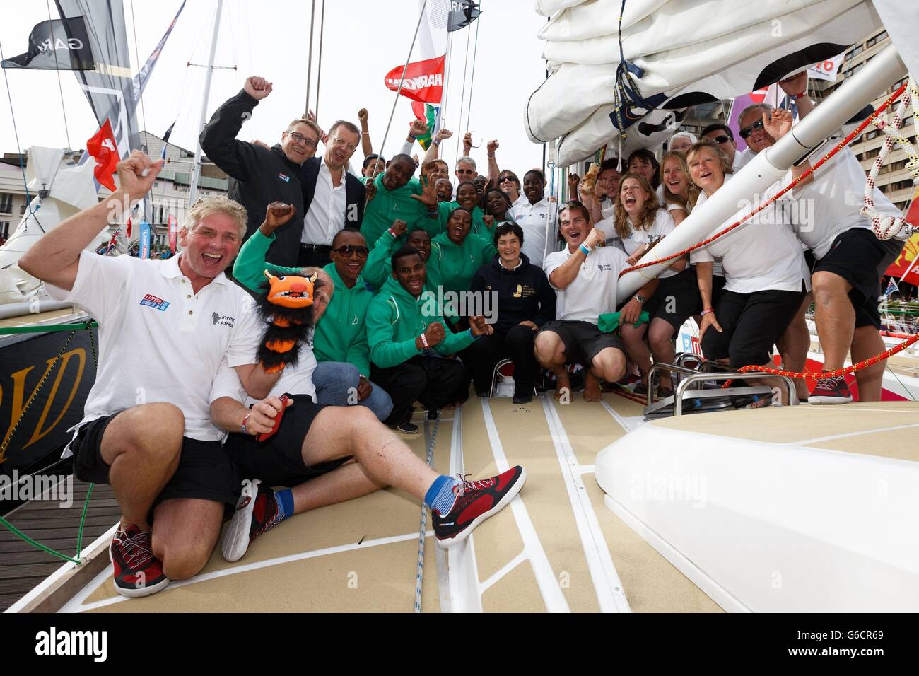 Sailing - Clipper Round the World Race - Start - London Stock Photo - Alamy