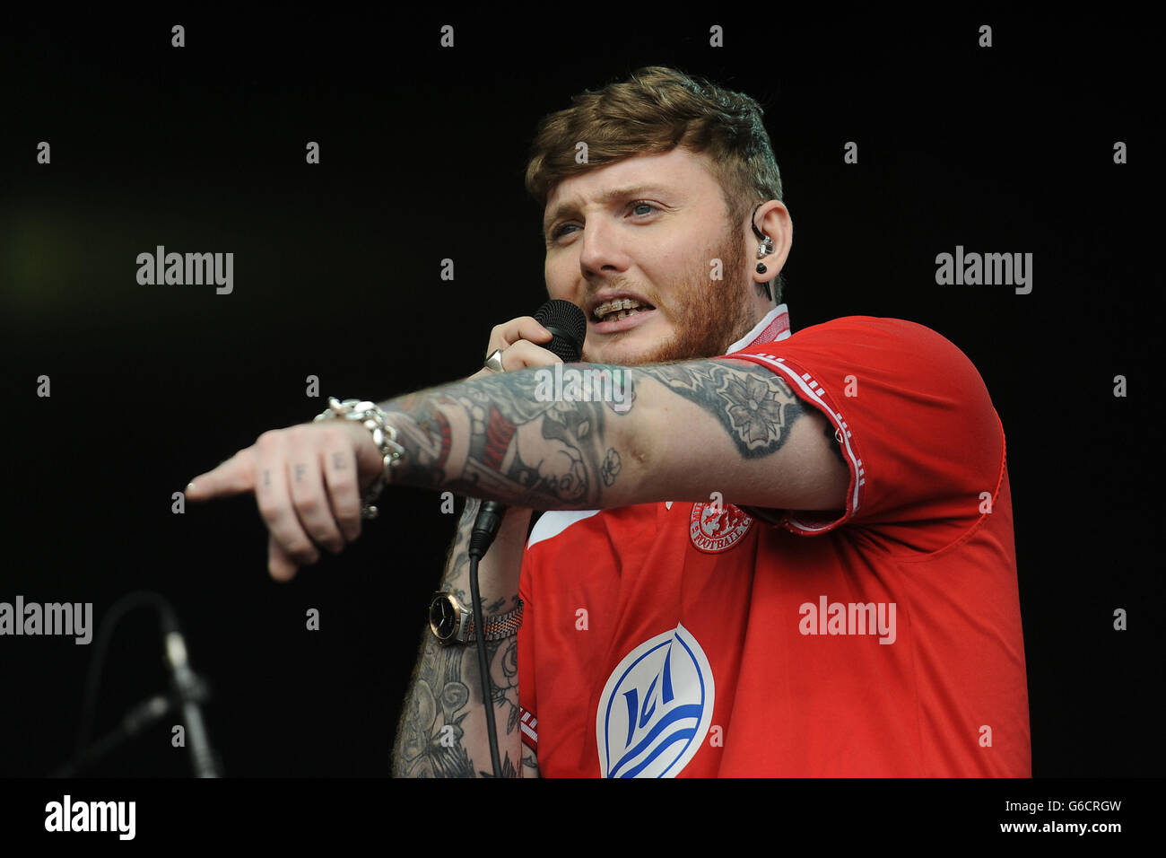 James arthur performs on stage day two fusion festival park hi-res ...