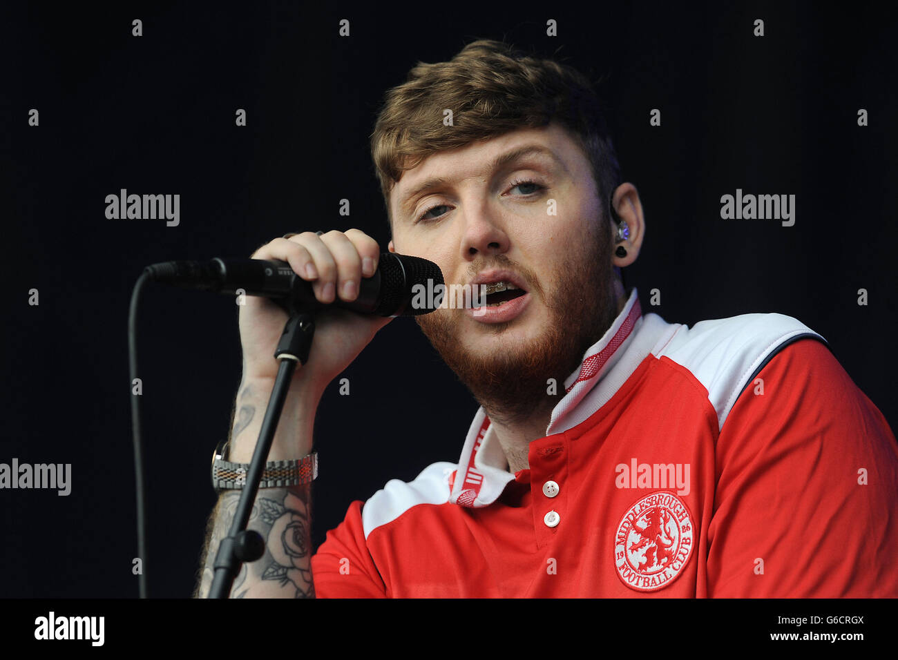 James arthur performs on stage day two fusion festival park hi-res ...