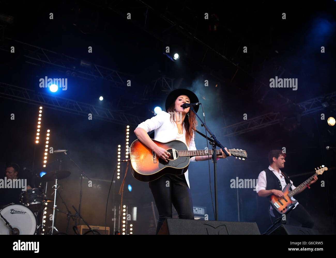 KT Tunstall performs at the Big Feastival which has been organised by ...