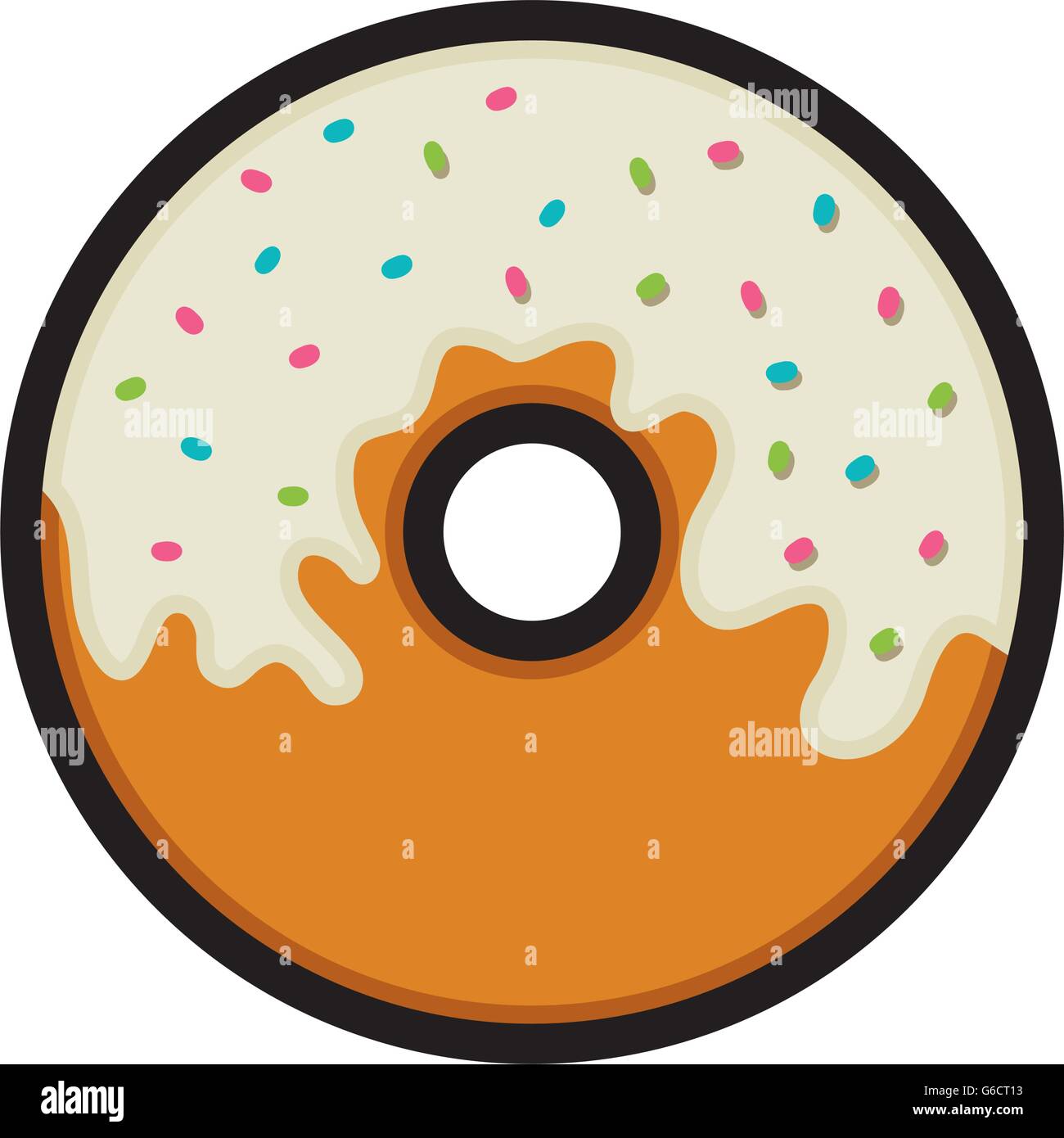 donut icon. Fast food design. vector graphic Stock Vector Image & Art ...