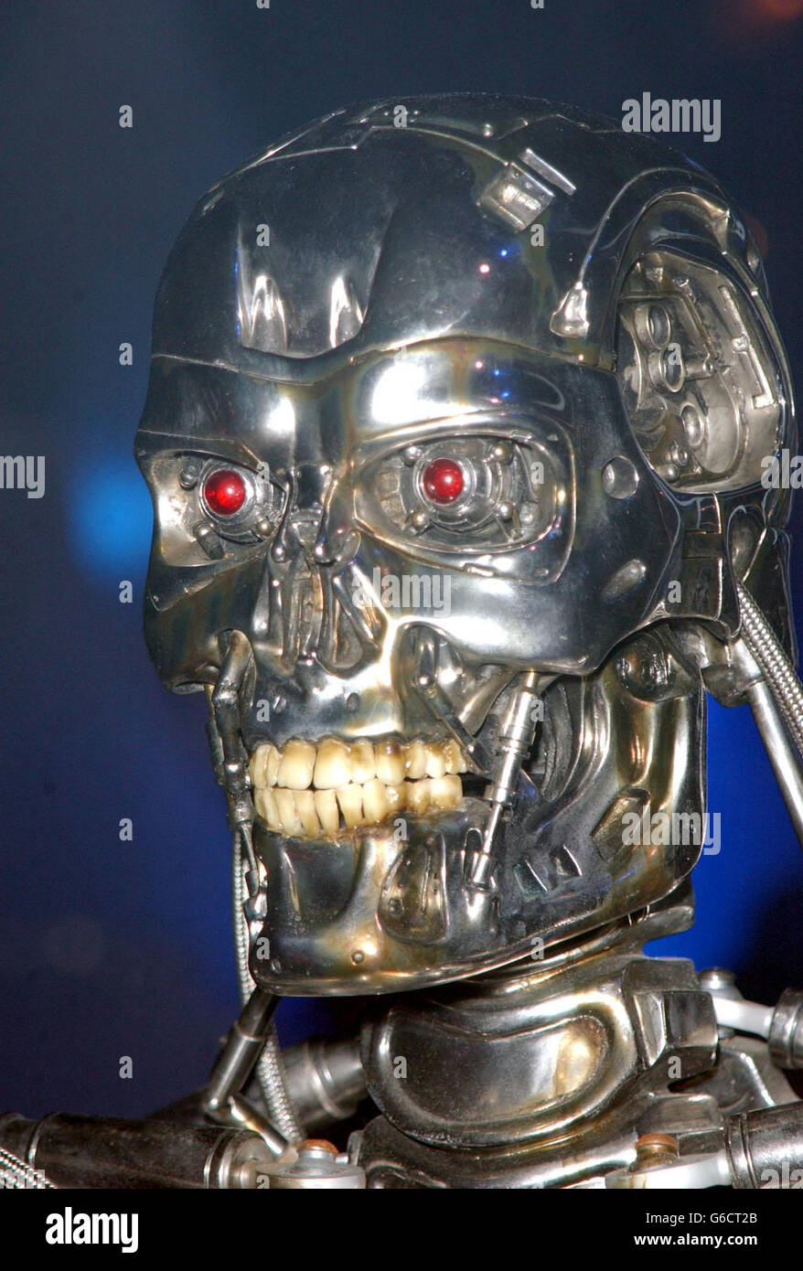A robot character at the photocall to promote 'Terminator 3- Rise of ...