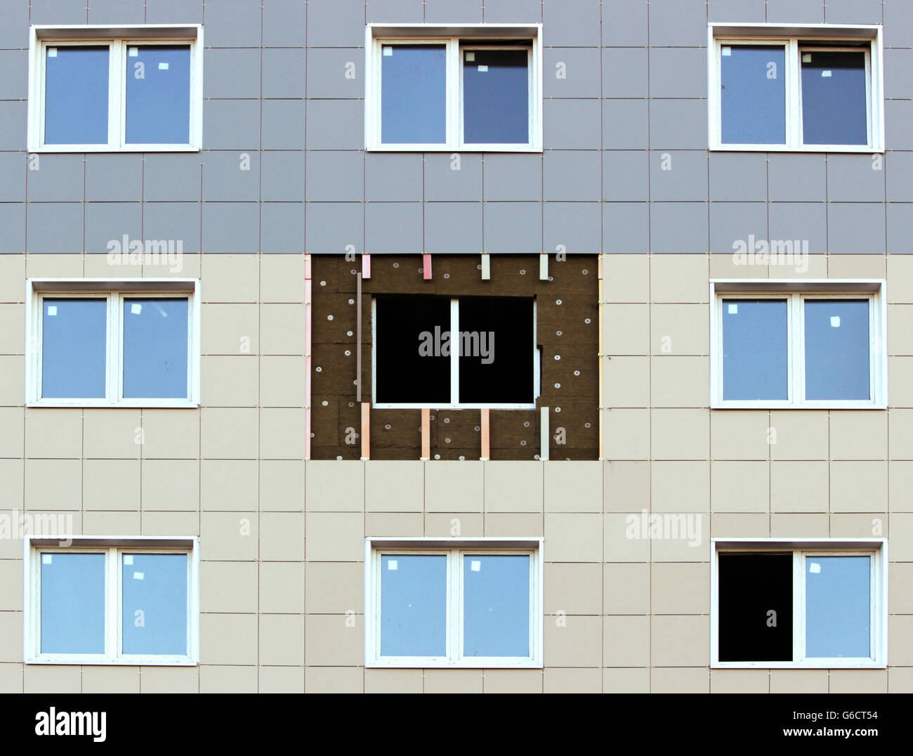 window in a newly built house Stock Photo - Alamy