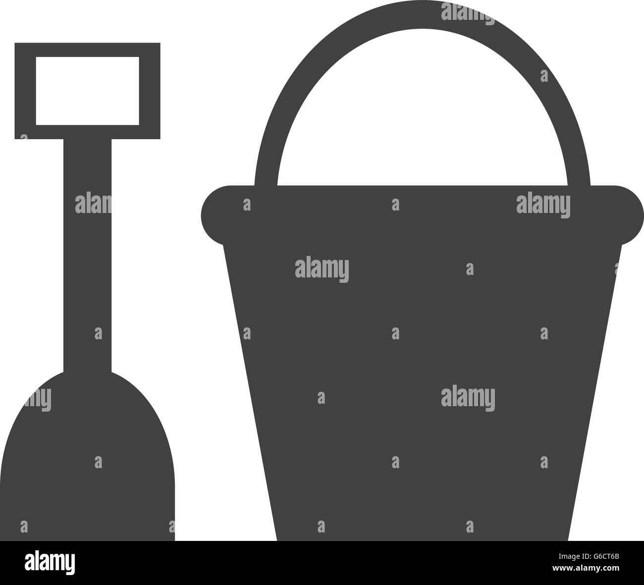 toy shovel and bucket Stock Vector Image & Art - Alamy