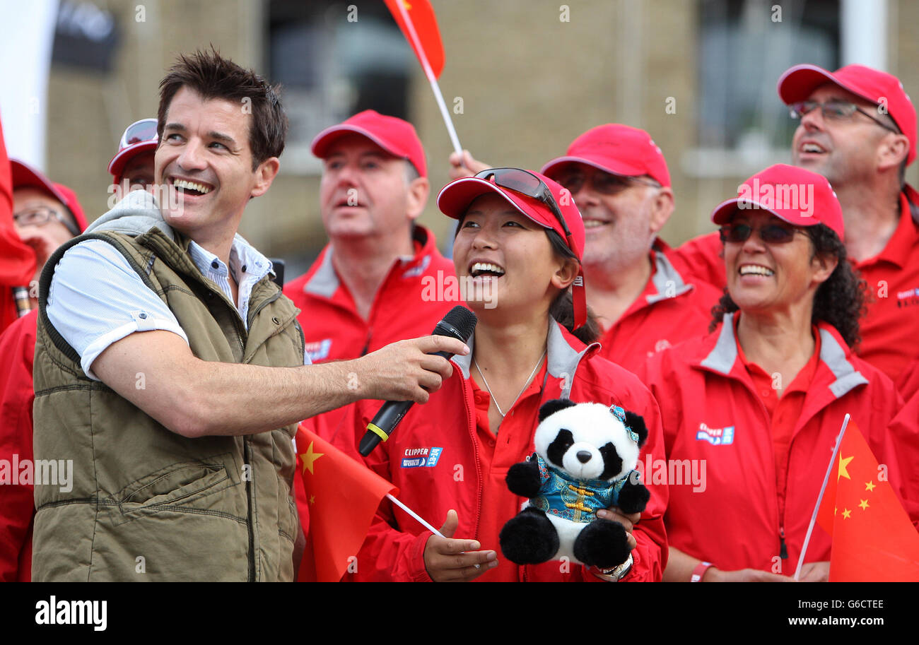 Sailing - Clipper Round the World Race - Start - London Stock Photo - Alamy