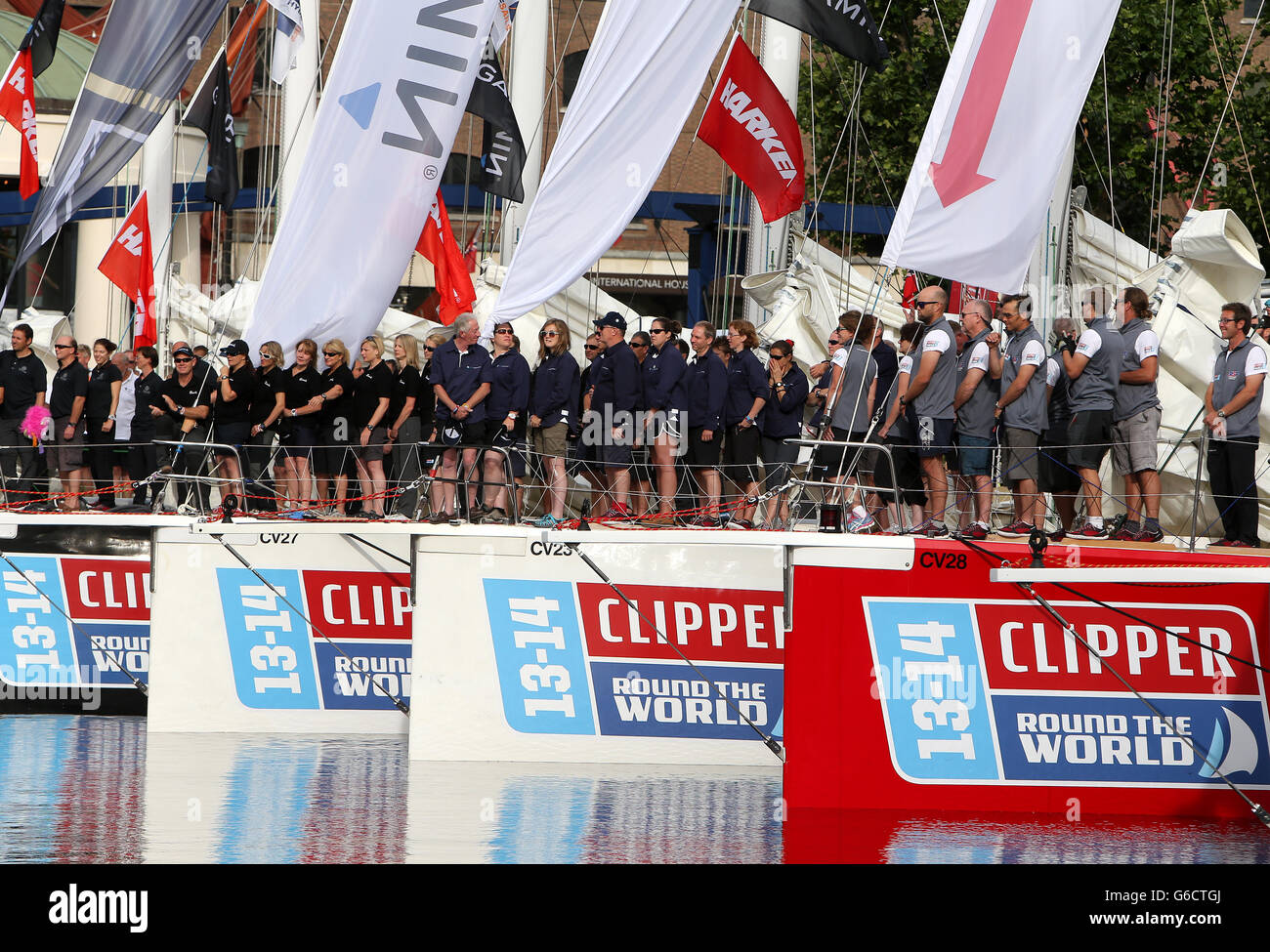 Sailing - Clipper Round the World Race - Start - London Stock Photo - Alamy