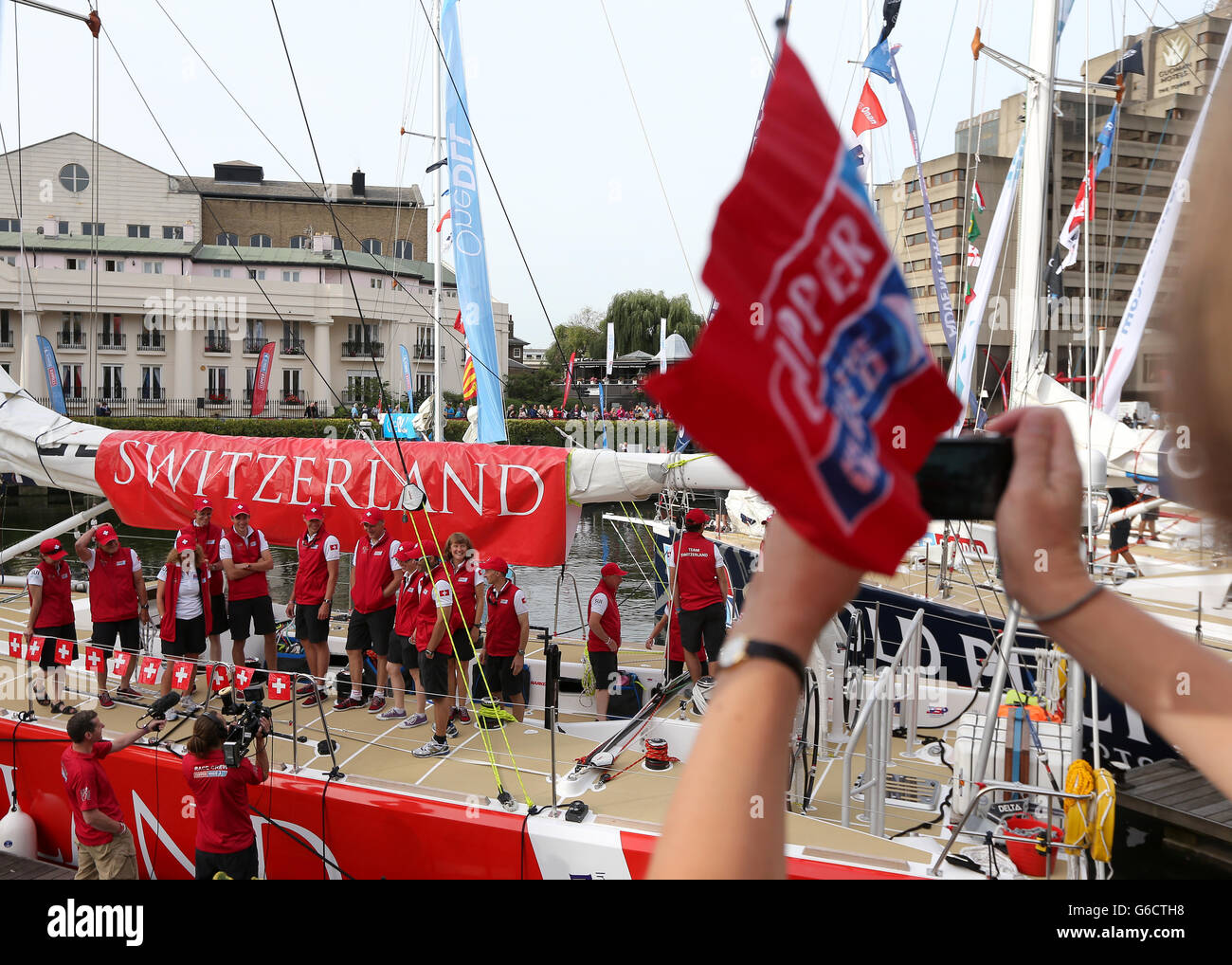 Sailing - Clipper Round the World Race - Start - London Stock Photo - Alamy