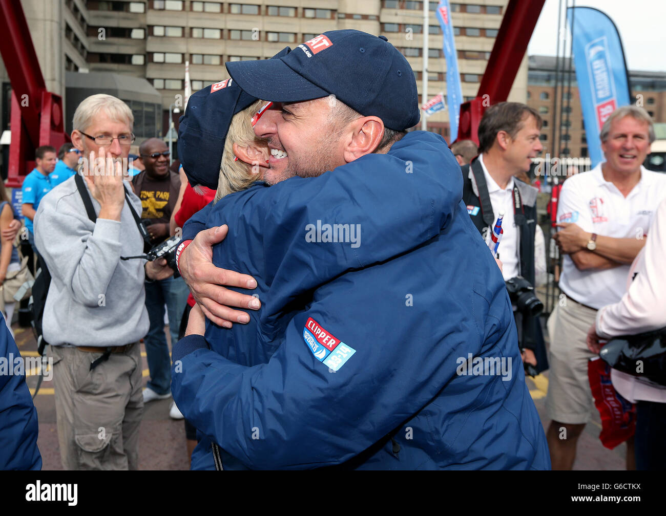Sailing - Clipper Round the World Race - Start - London Stock Photo - Alamy