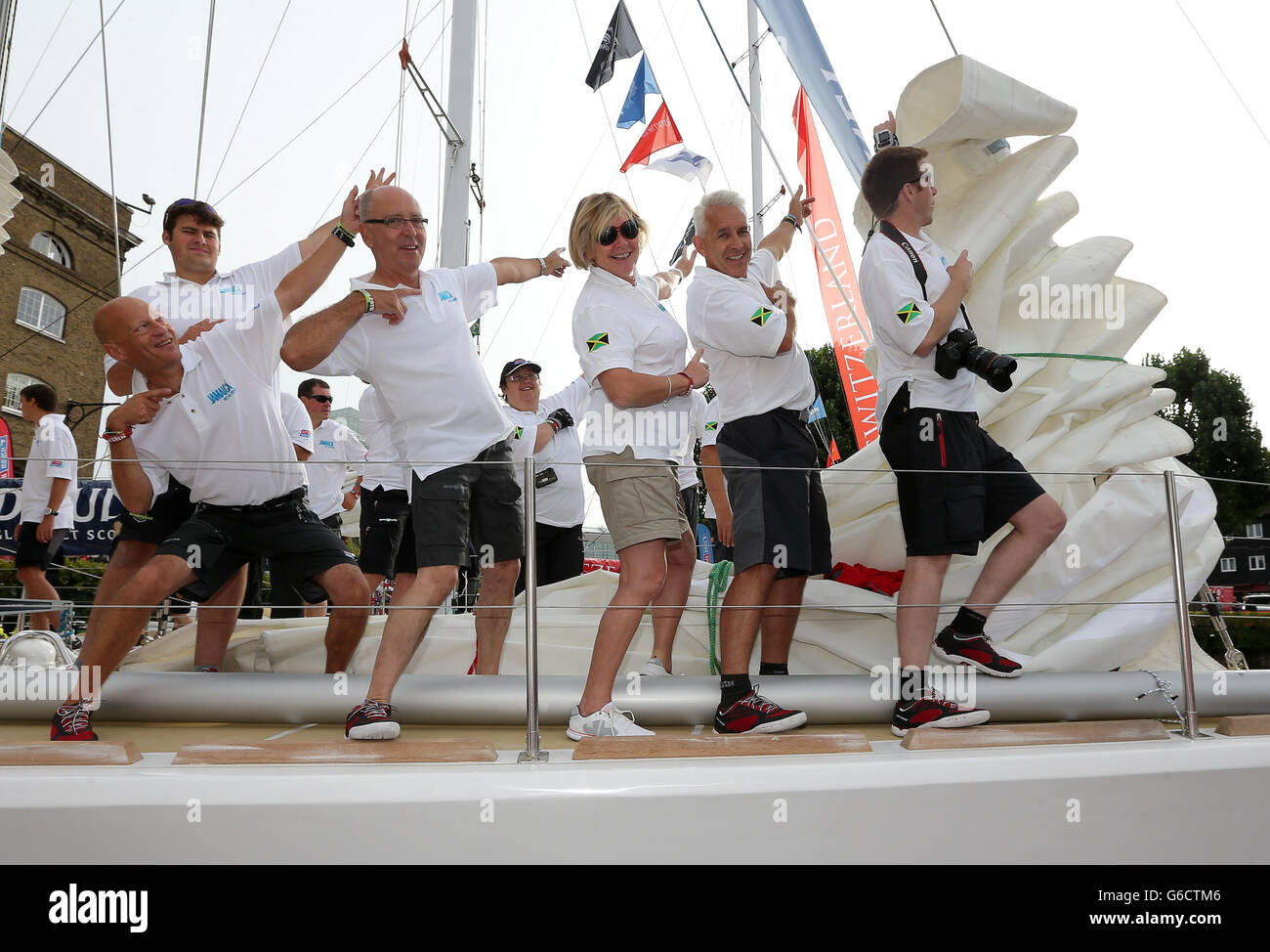 Sailing - Clipper Round the World Race - Start - London. Jamaica crew ...