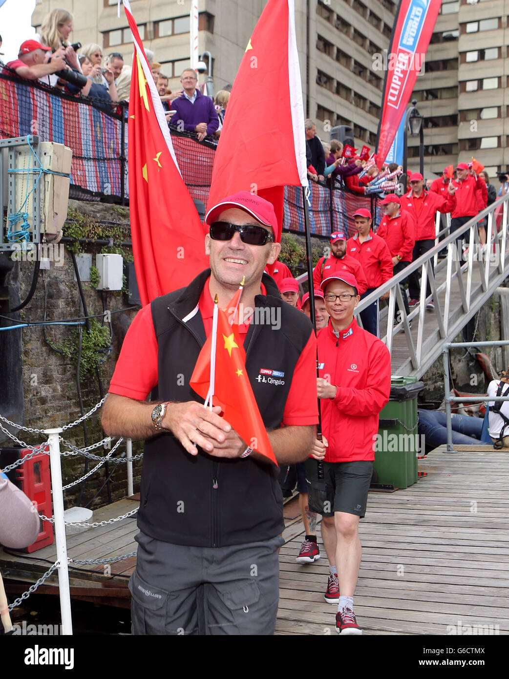 Sailing - Clipper Round the World Race - Start - London Stock Photo - Alamy