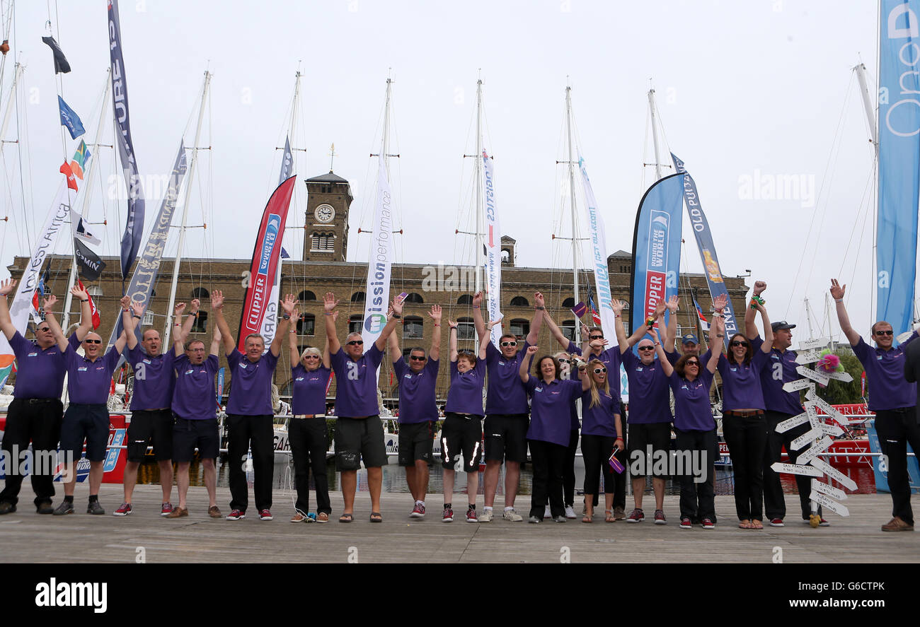 Sailing - Clipper Round the World Race - Start - London Stock Photo - Alamy