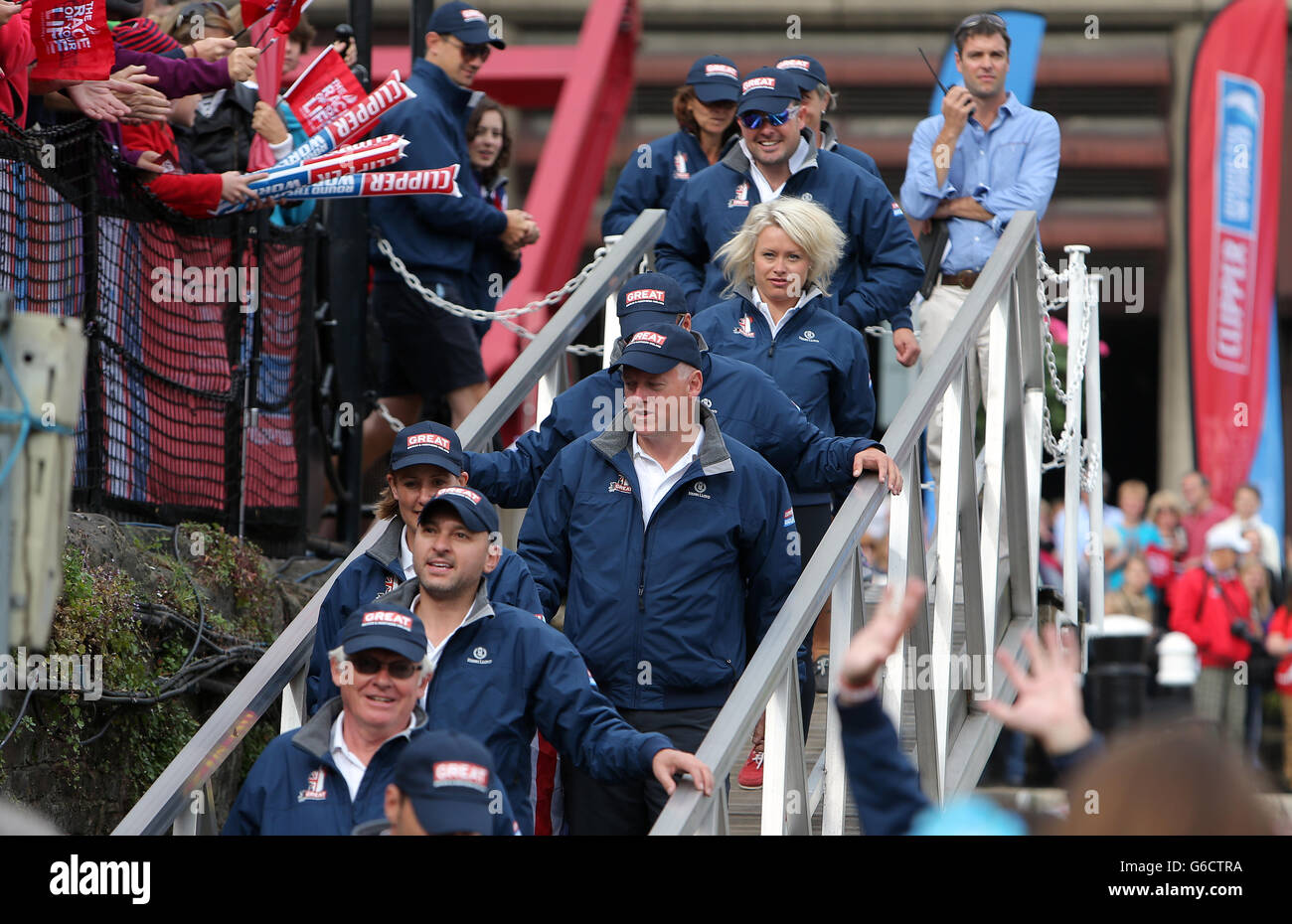 Sailing - Clipper Round the World Race - Start - London Stock Photo - Alamy