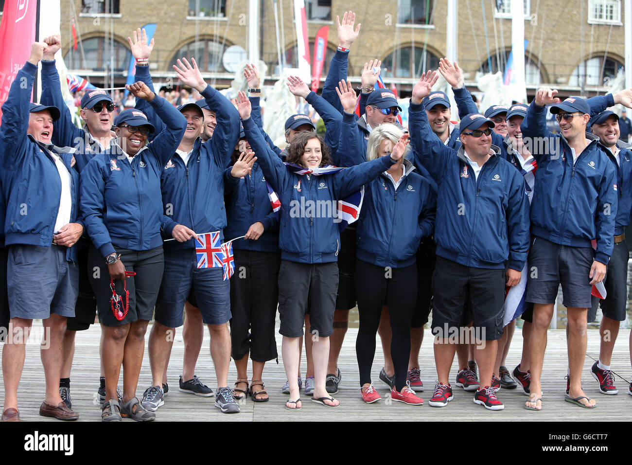 Sailing - Clipper Round the World Race - Start - London Stock Photo - Alamy