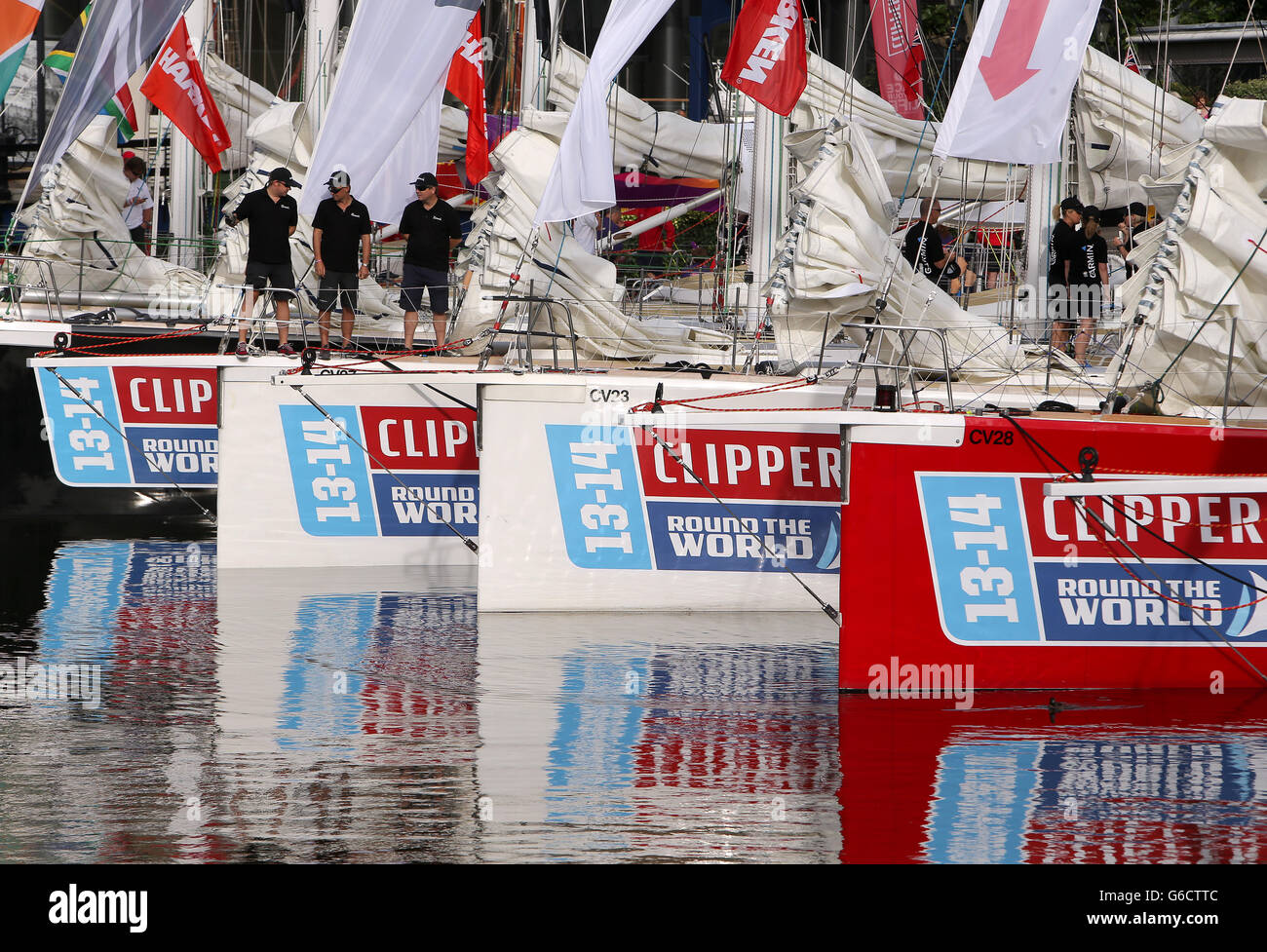 Sailing - Clipper Round the World Race - Start - London Stock Photo - Alamy