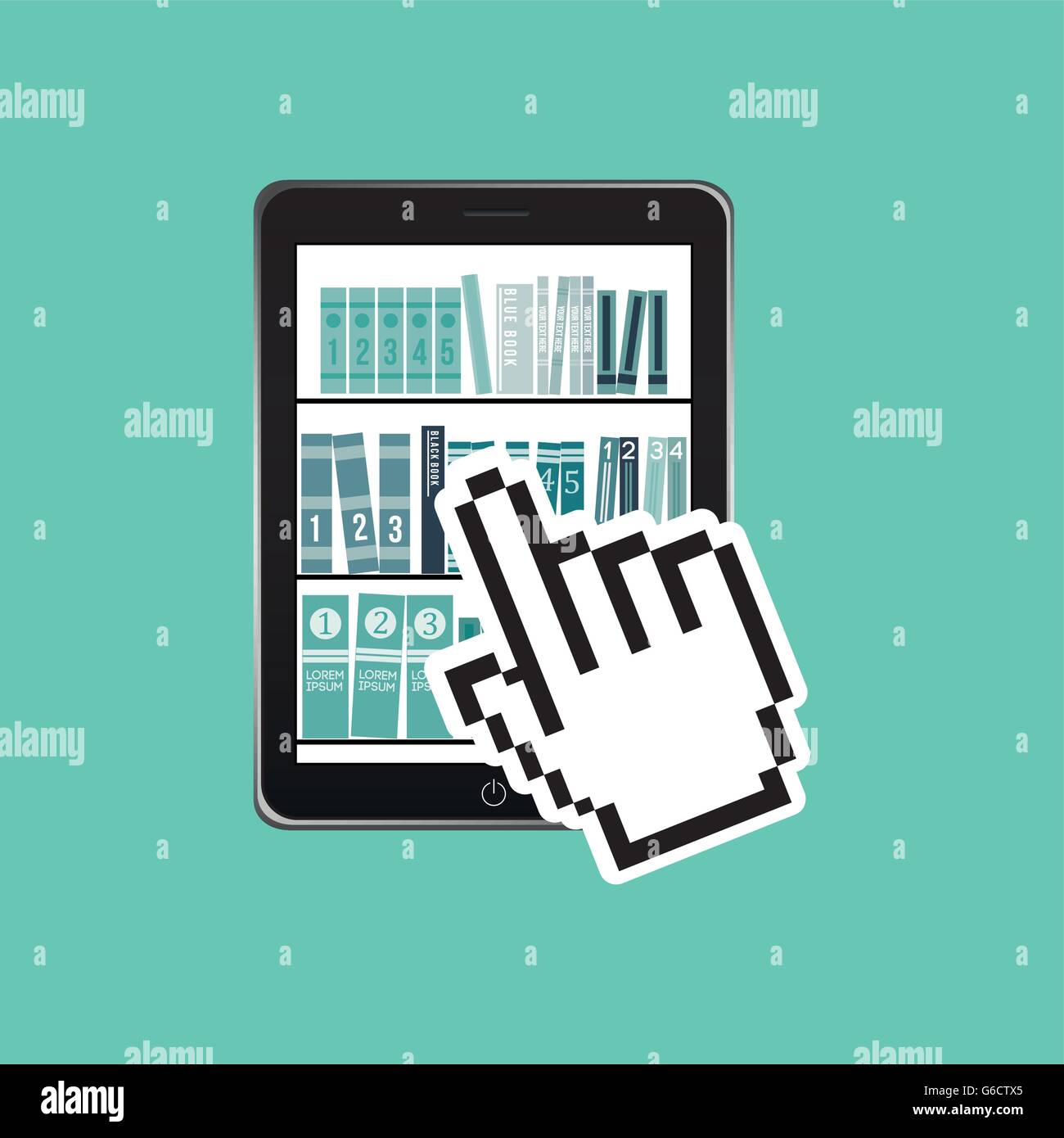 electronic book design Stock Vector Image & Art - Alamy