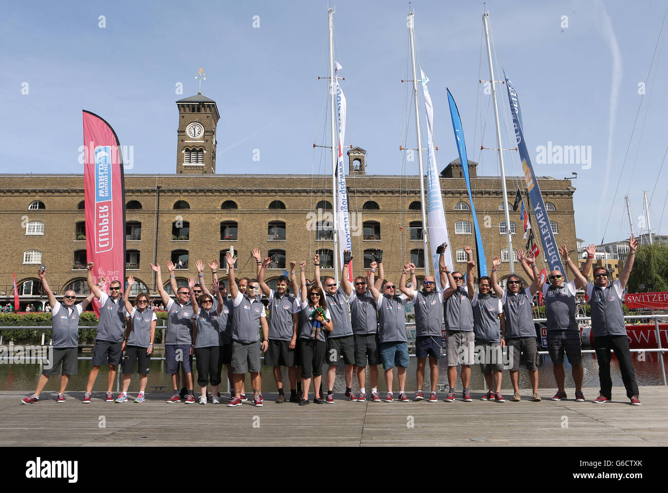 PSP Logistics crew members during the start of the Clipper Round the ...