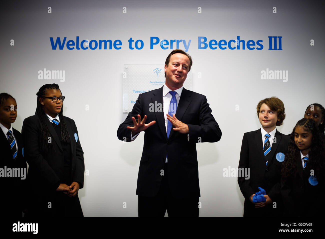 Perry Beeches III Free School opening Stock Photo - Alamy