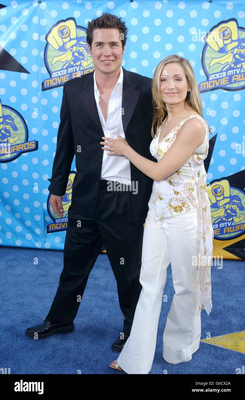 Andrew firestone his fiancee jen arriving at the shrine auditorium hi ...