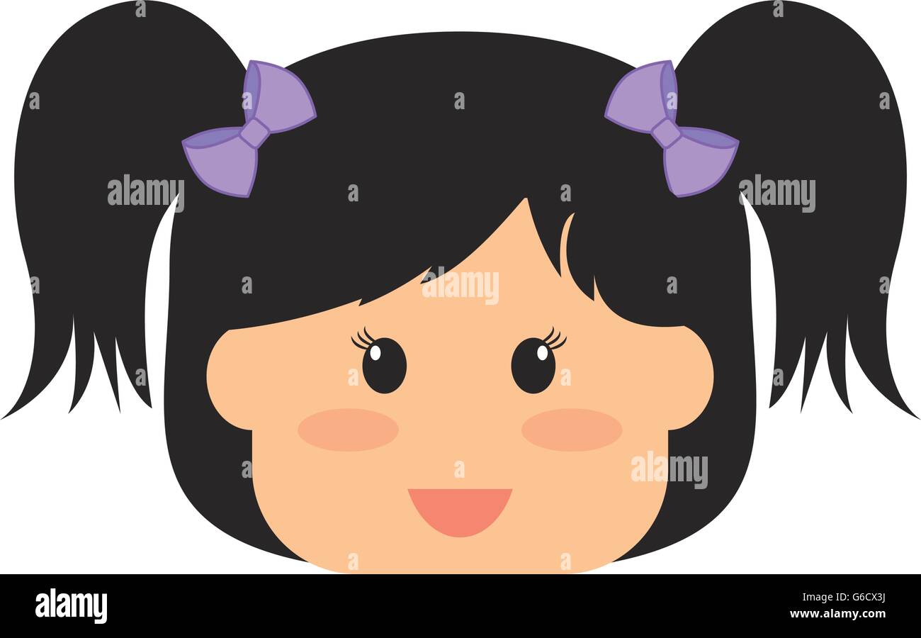 little girl icon. Kid design. vector graphic Stock Vector Image & Art ...