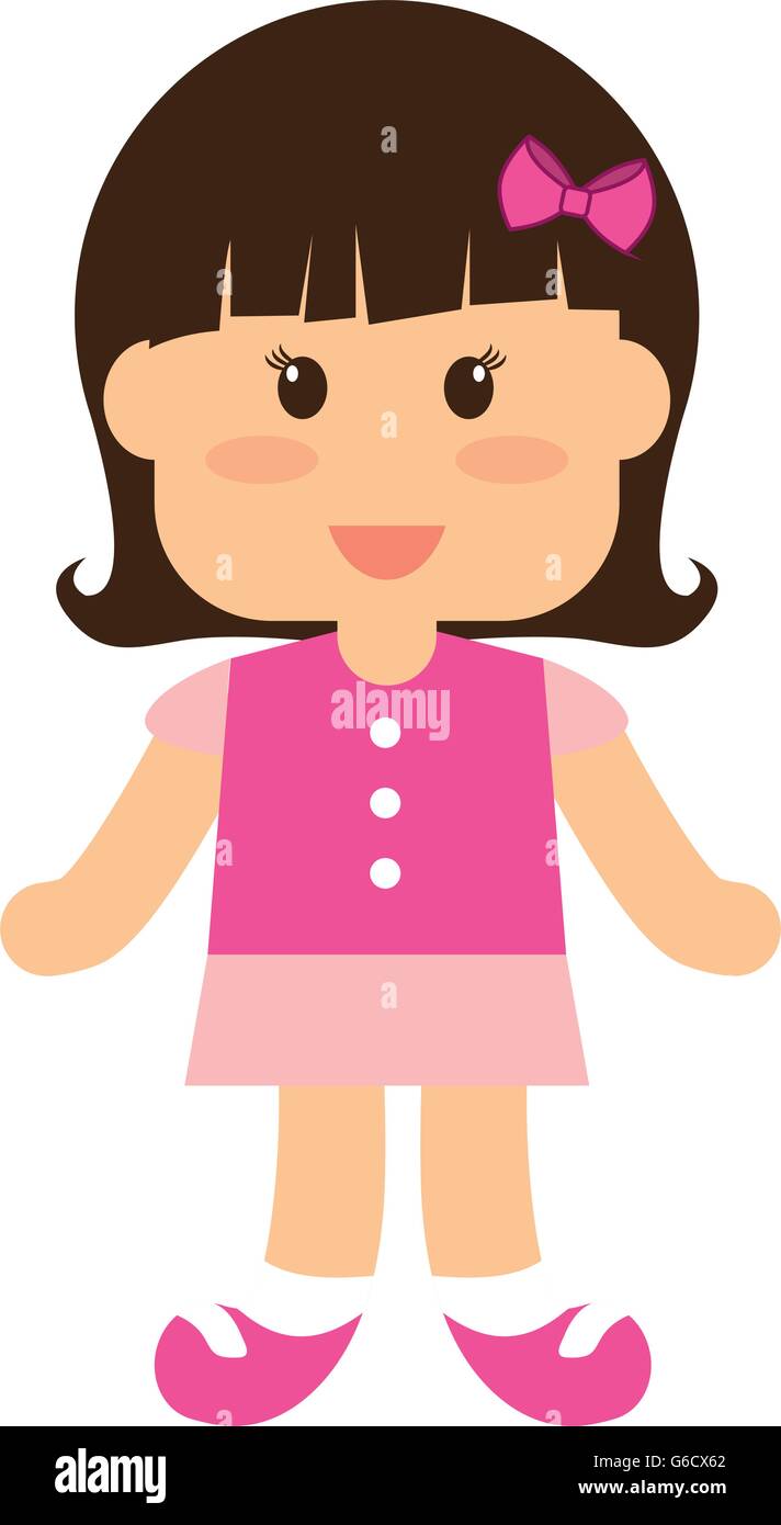 little girl icon. Kid design. vector graphic Stock Vector Image & Art ...