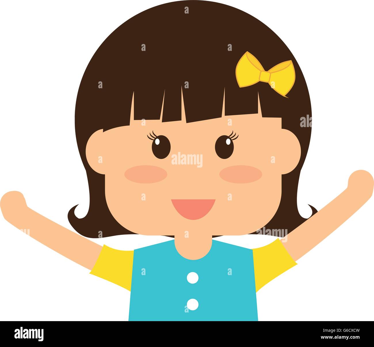 little girl icon. Kid design. vector graphic Stock Vector Image & Art ...