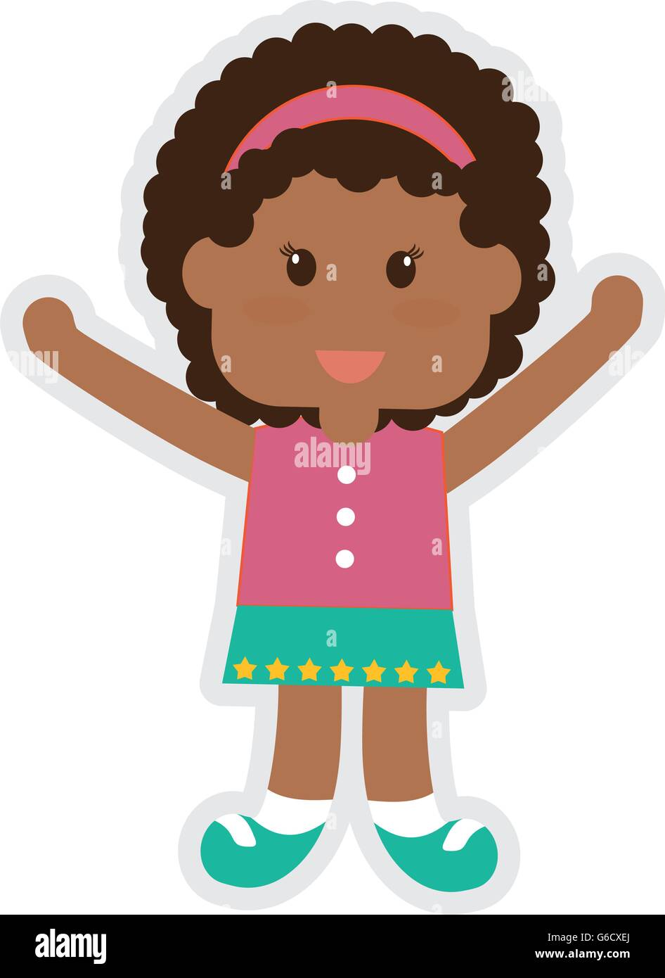 little girl icon. Kid design. vector graphic Stock Vector Image & Art ...