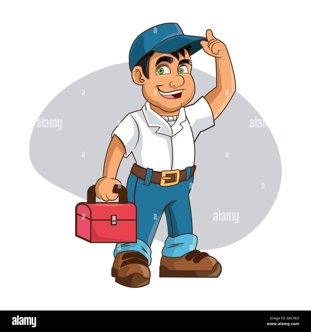 Plumbing service. Plumber cartoon design. vector graphic Stock Vector ...
