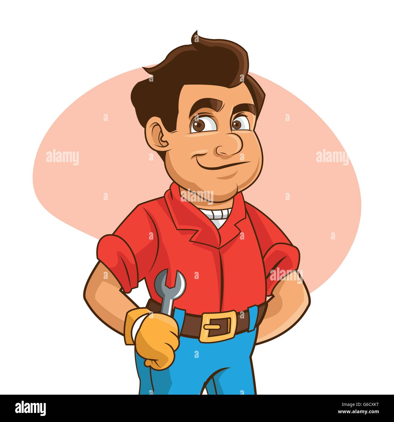 Plumbing service. Plumber cartoon design. vector graphic Stock Vector ...