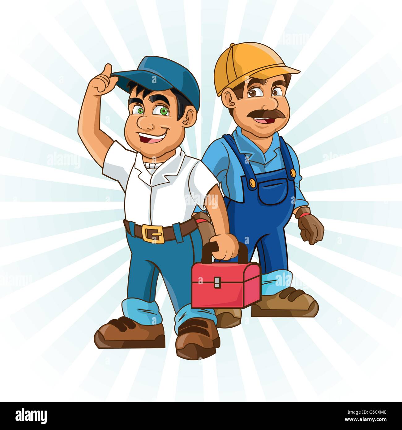 Plumbing service. Plumber cartoon design. vector graphic Stock Vector ...