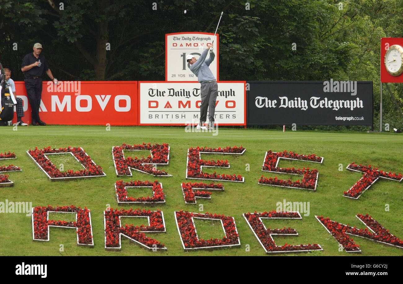 British Masters Pro-Am - Ian Poulter Stock Photo - Alamy